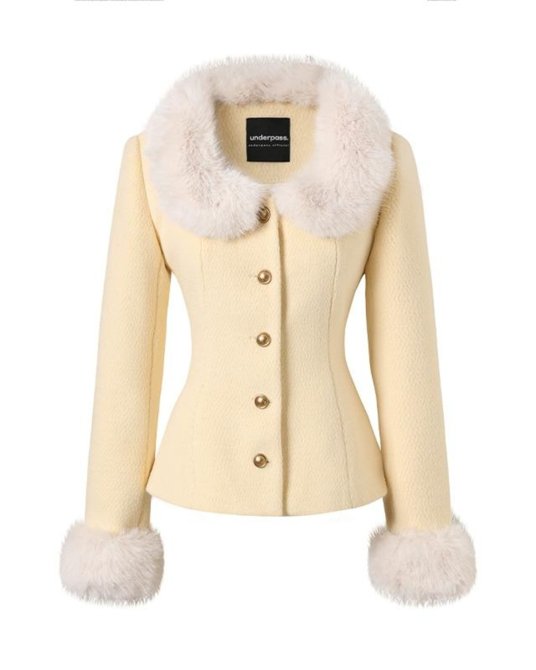 Sweet Cream Fur Jacket & Paid Mini Skirt UNP0004 – AuroraBoutique